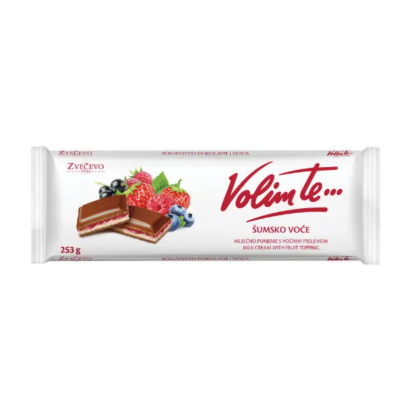 Zvečevo Čokolada Volim te, Šumsko voće, 253 g