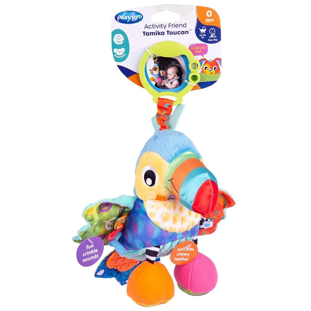 Playgro Zvečka za bebe tukan Tamika