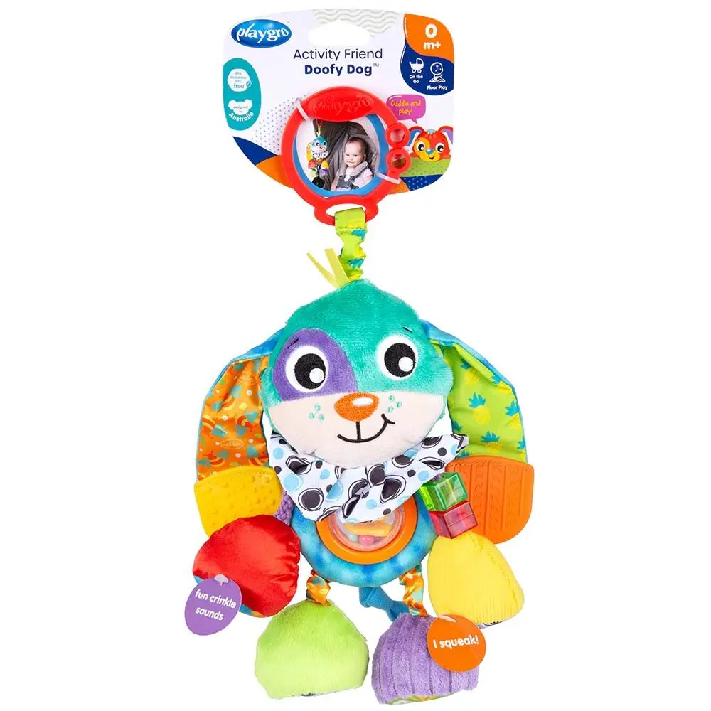 Playgro Zvečka za bebe kuca Doofy