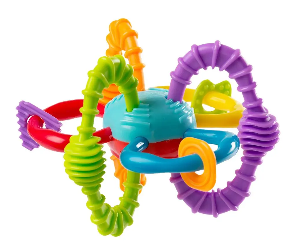 Playgro Igračka Zvečka glodalica, šarena