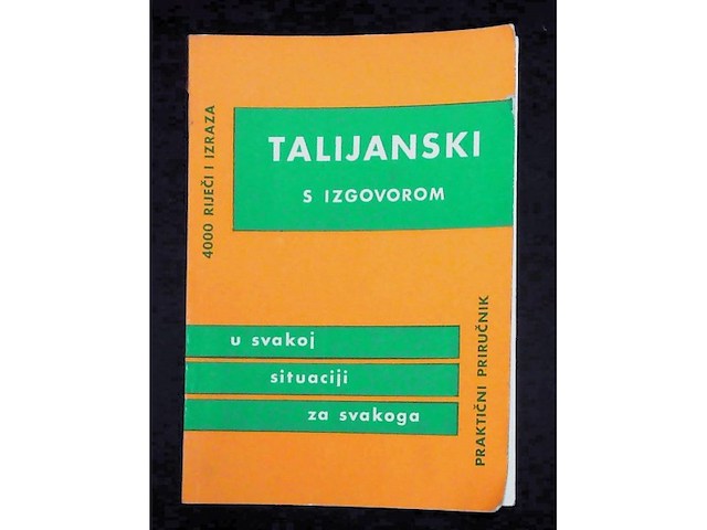 Italijanski s izgovorom ➡️ 4000 reči ➡️ kao novo