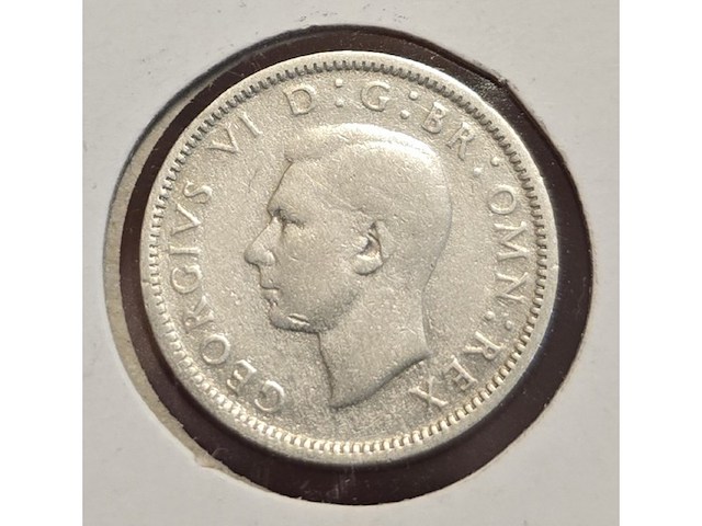 Srebrnjak 6 pence, Velika Britanija 1944.