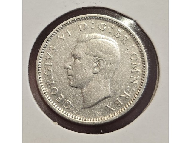 Srebrnjak 6 pence, Velika Britanija 1941.