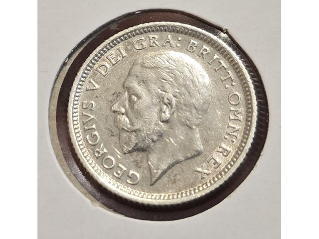 Srebrnjak 6 pence, Velika Britanija 1926.