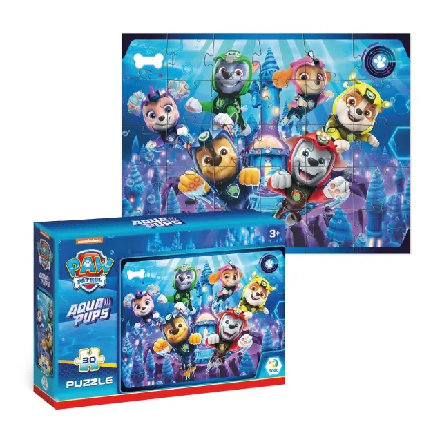 Dodo slagalica Paw Patrol Aqua Pups, 30 delova