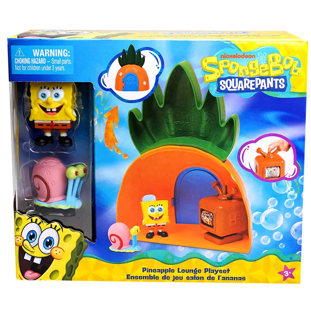 Nickelodeon Set figurica Ananas kućica Sunđer Bob, 3 komada