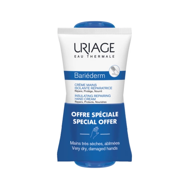 Uriage Bariederm Obnavljajuća krema za ruke, 2 X 50 ml PROMO