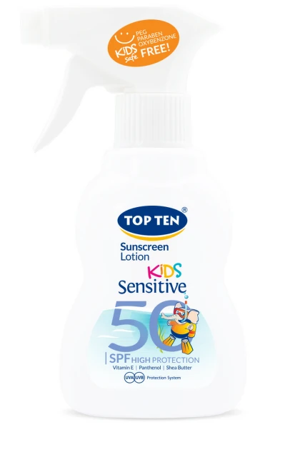 Top Ten Kids Sensitive losion u spreju SPF 50 200 ml