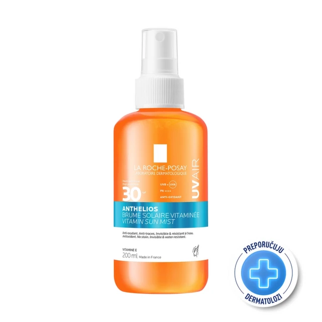 La Roche-Posay Anthelios Mist za lice i telo za zaštitu od sunca SPF 30, 200 ml