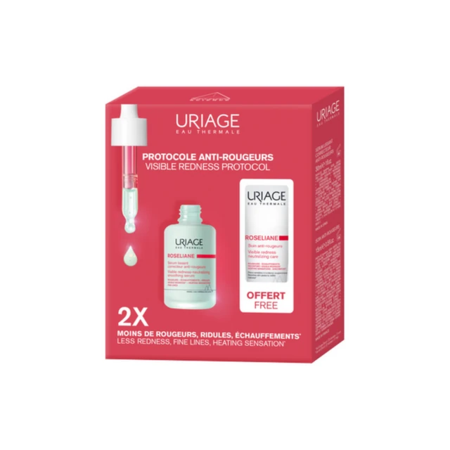 Uriage Promo set protiv crvenila Roseliane Serum, 30 ml + Roseliane Krema, 15 ml