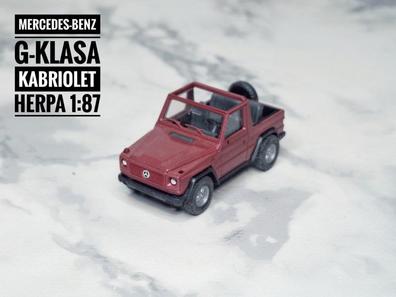 Mercedes-Benz G-klasa kabriolet Herpa 1:87