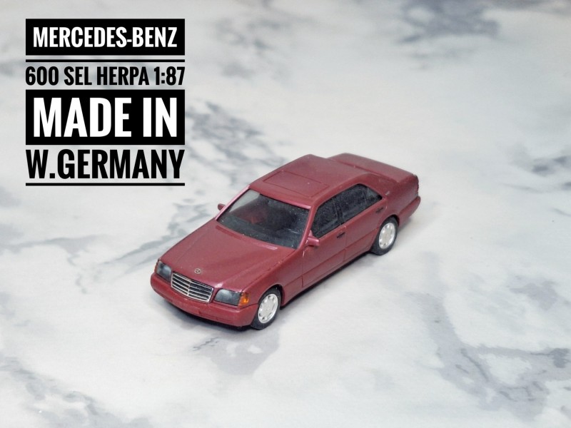 Mercedes-Benz 600 SEL Herpa 1:87 made in W.Germany