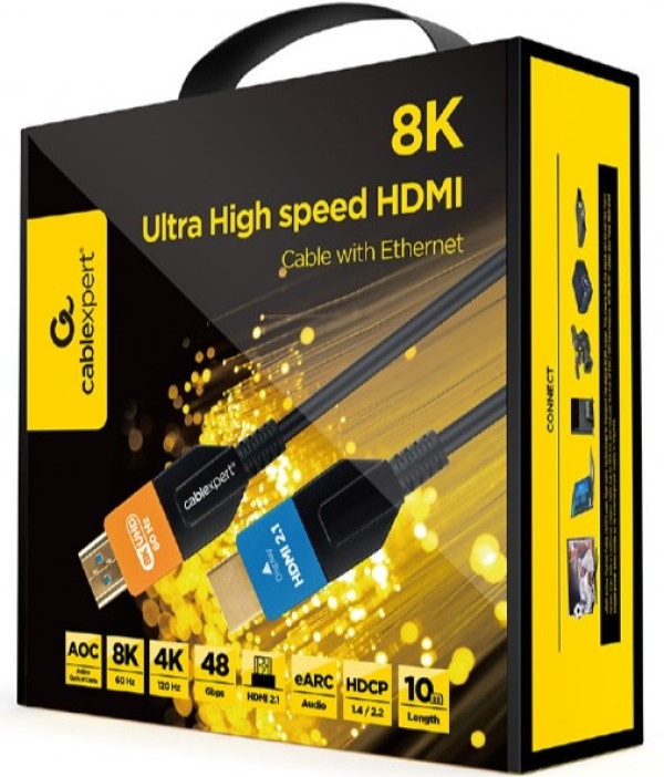 CC-HDMI8K-AOC-10M Gembird Active Optical (AOC) ULTRA High speed HDMI 2.1 8K UHD with Ethernet 10m