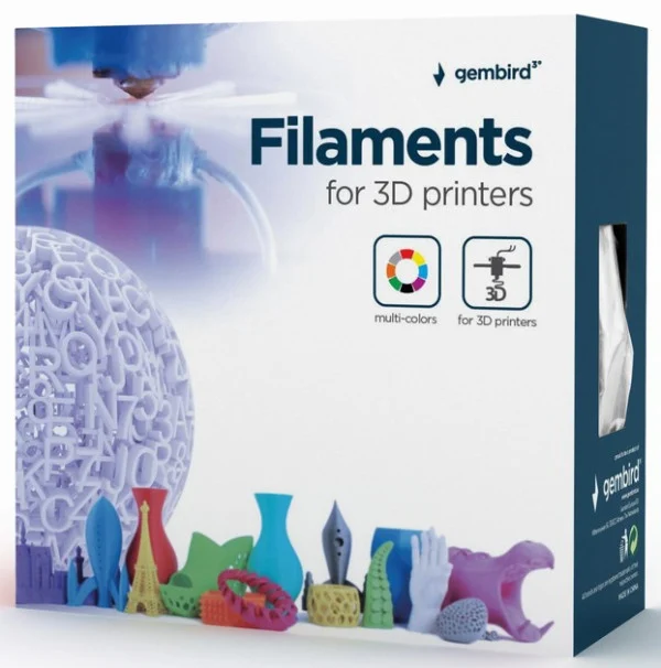 3DP-ABS1.75-01-BK ABS Filament za 3D stampac 1.75mm, kotur 1KG BLACK
