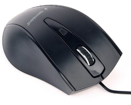 MUS-4B-02 Gembird Opticki mis 800-1200Dpi 4-button black 115mm USB