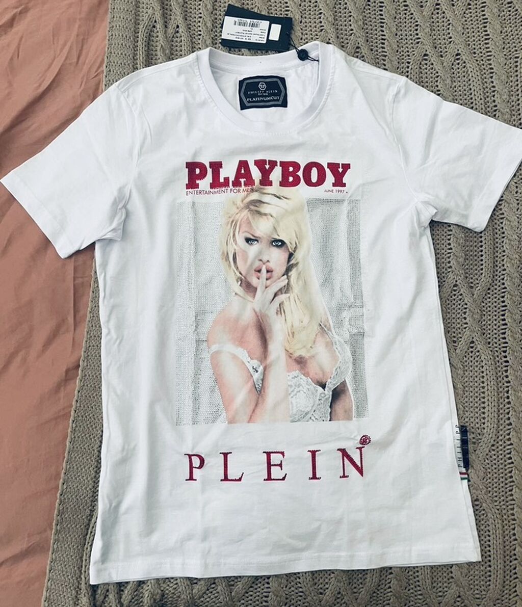 Philipp Plein muška majica kratkih rukava – Playboy kolaboracija -