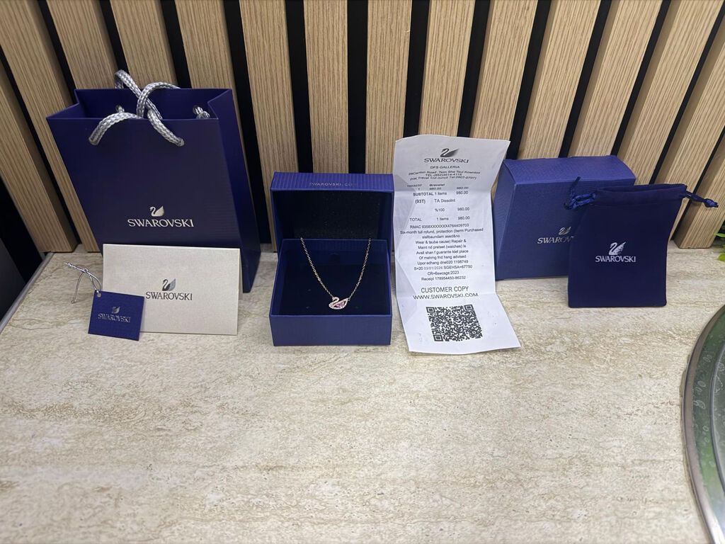 Swarovski ogrlica – ikonični motiv labuda - Na prodaju Swarovski