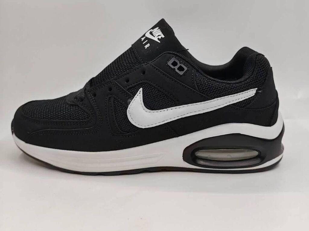 Nike Air muške patike – crno/belo - Model sa vidljivom Air jedinicom