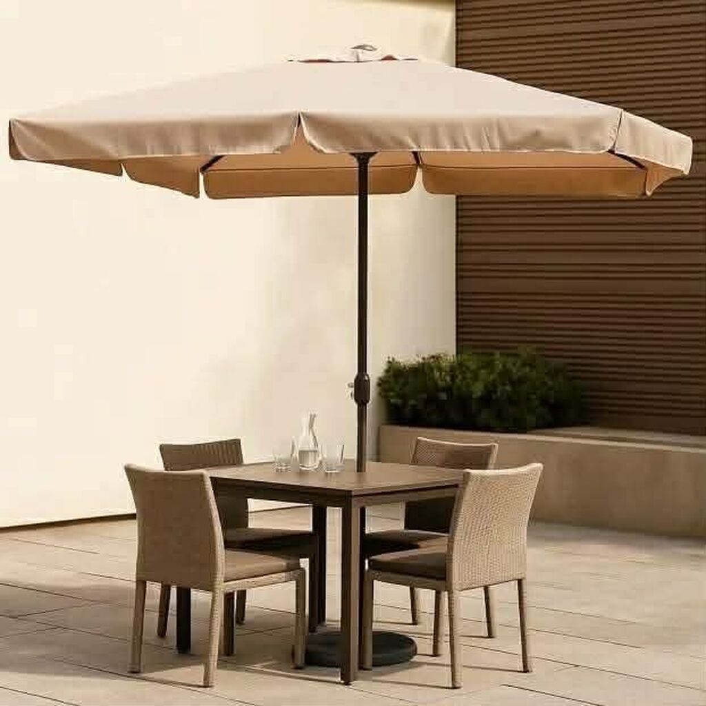 Četvrtasti Suncobran 300x300cm - 8900 din Veliki suncobran za baštu