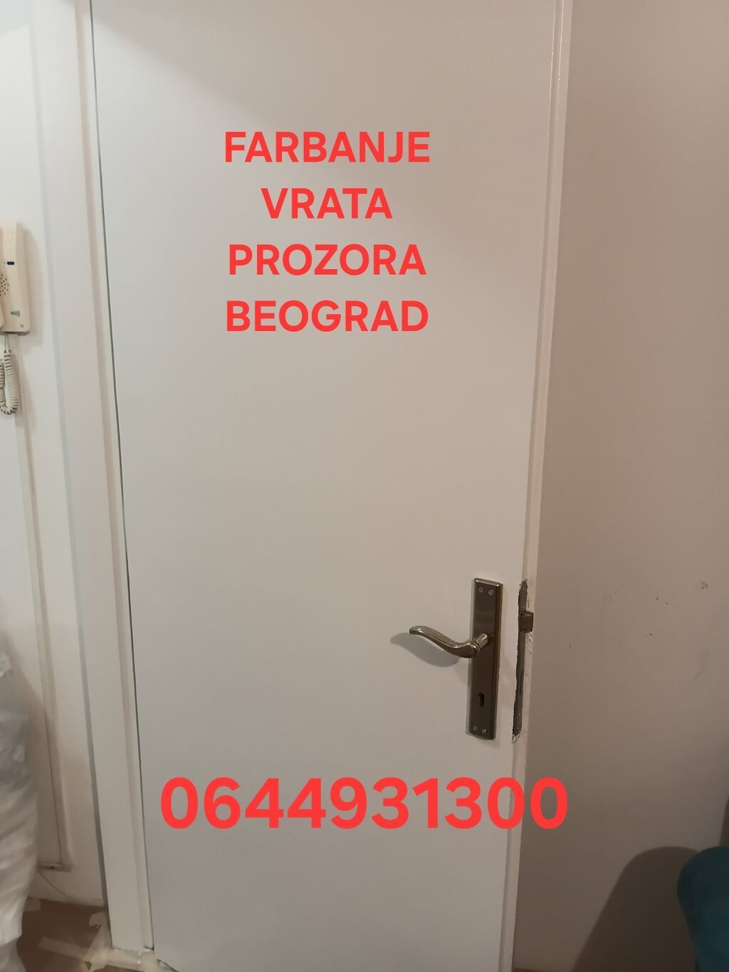Usluga farbanja vrata i prozora – Beograd - Profesionalno farbanje