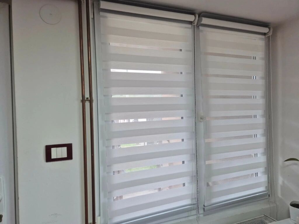 Duo rolo (day&night) zavese za prozore – bela boja     ZEBRA