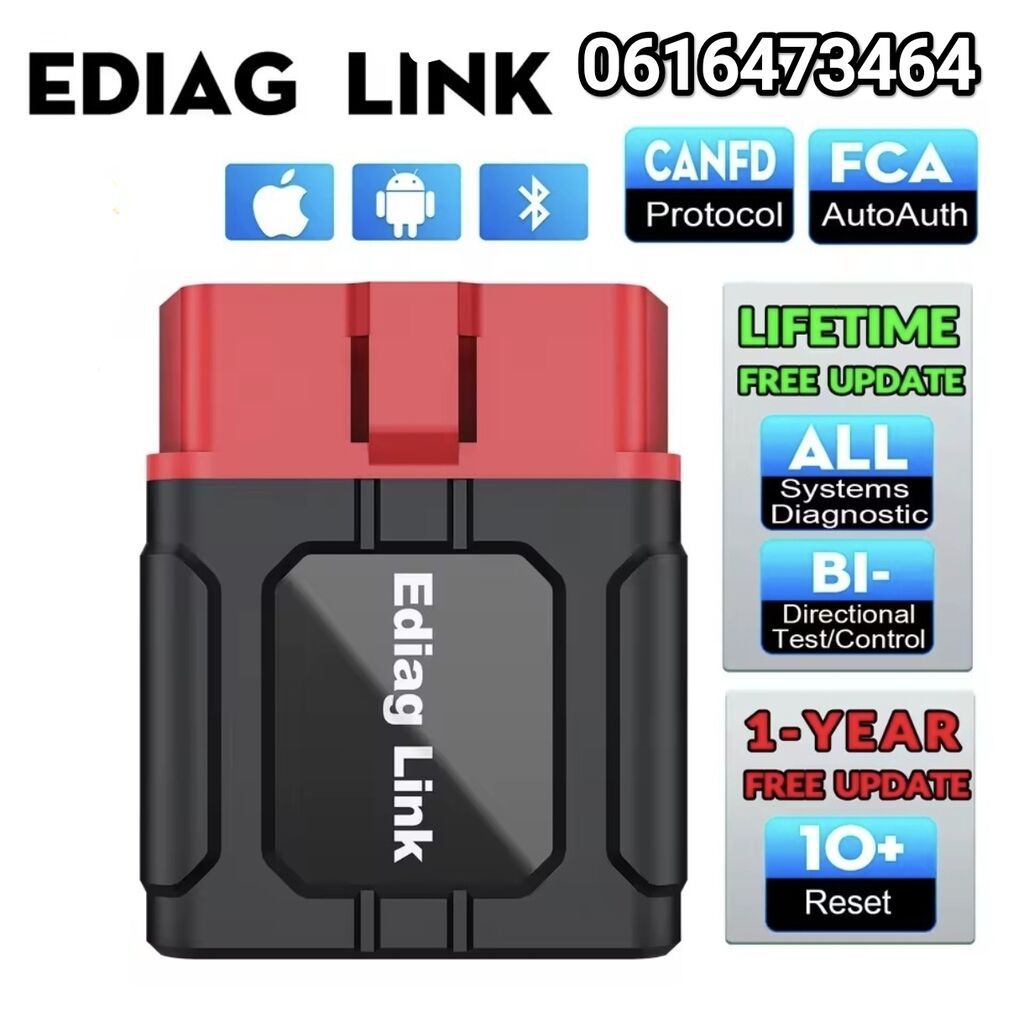 Novo- Kingbolen Ediag Link Bluetooth OBD2 iOS & Android