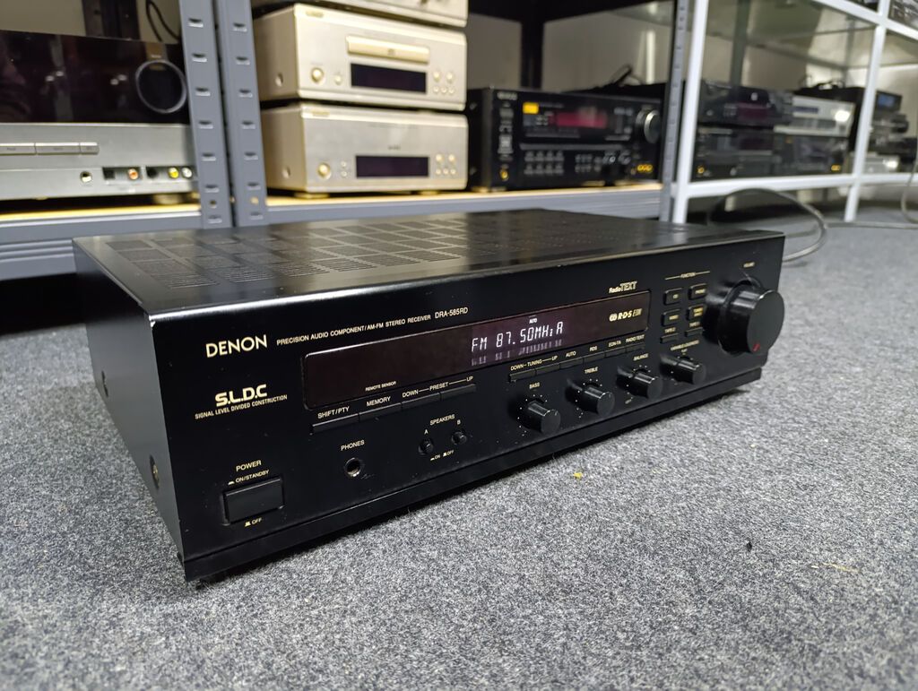 Denon DRA-585RD AM/FM Stereo Receiver Specifications Tuning range