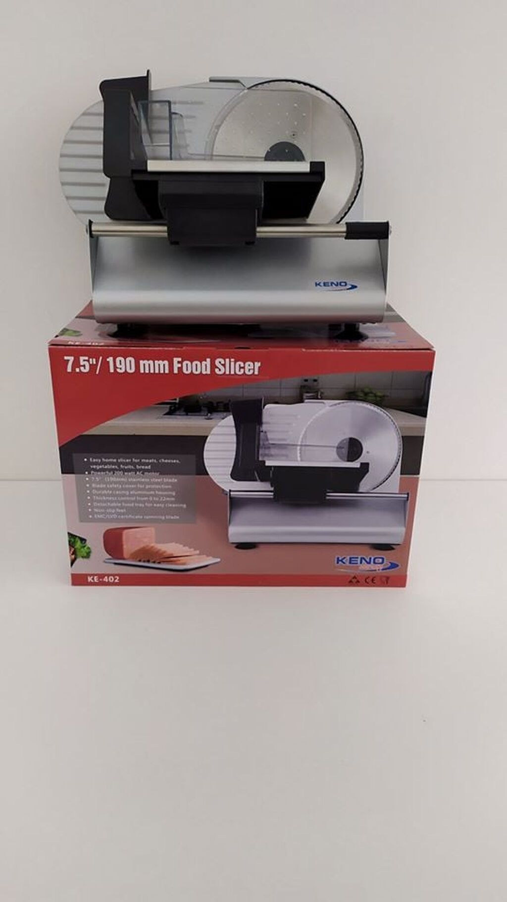 KENO KE-402 mašina za sečenje hrane – 7.5" / 190 mm - Univerzalni