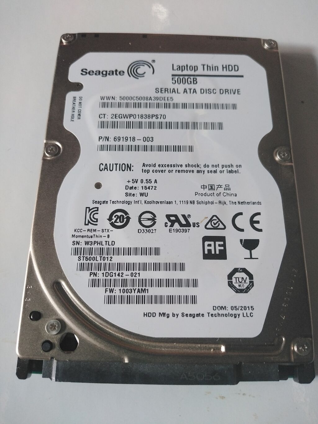 Seagate - 500 GB - 100% 100% Format je predviđen za laptopove ali