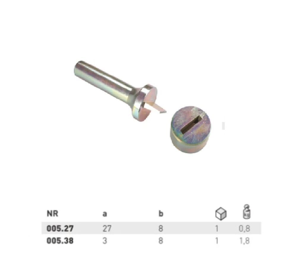 Industrijski pravougaoni alat 27x8 mm za cerade Alat pravougaoni 27 x