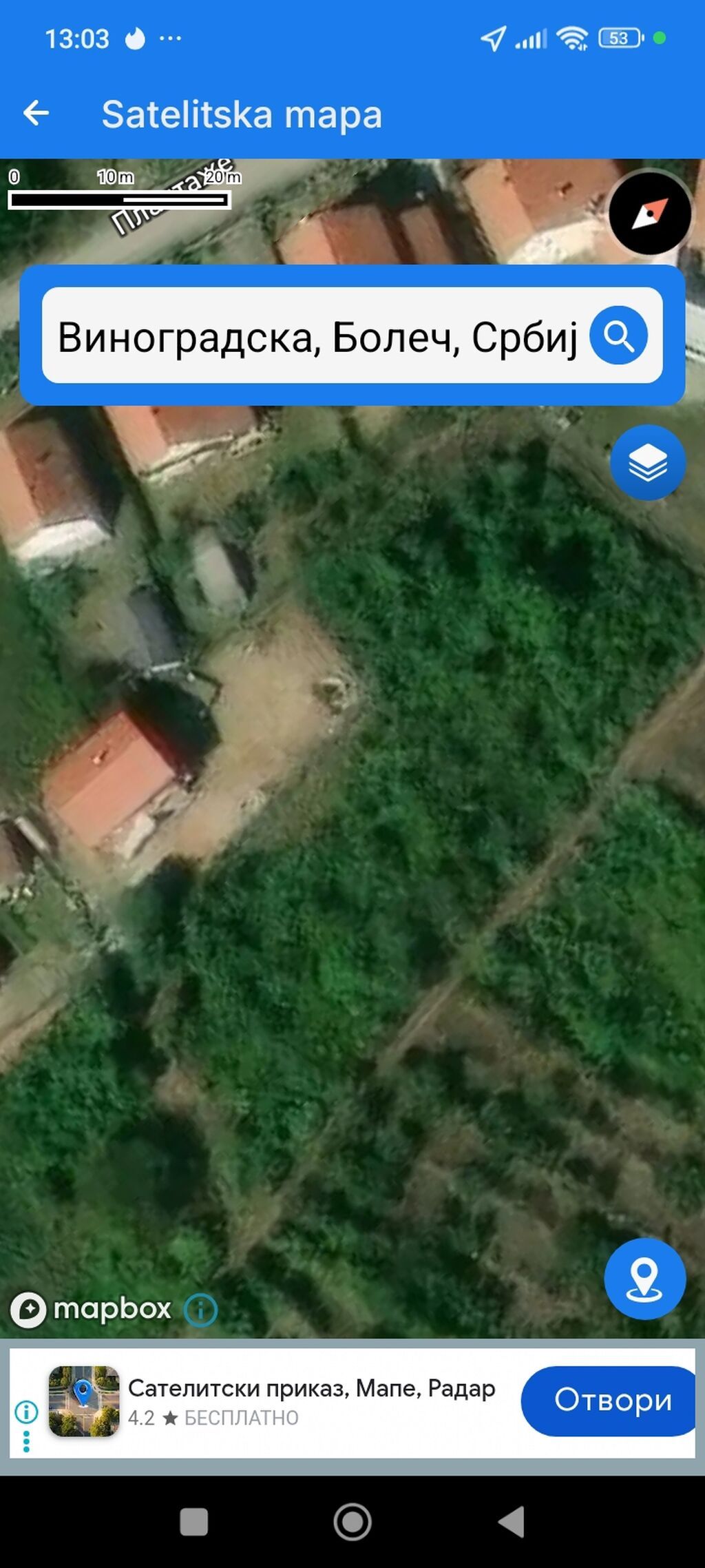 Građevinsko zemljište – Boleč, ulica Vinogradska - Lokacija: mirno