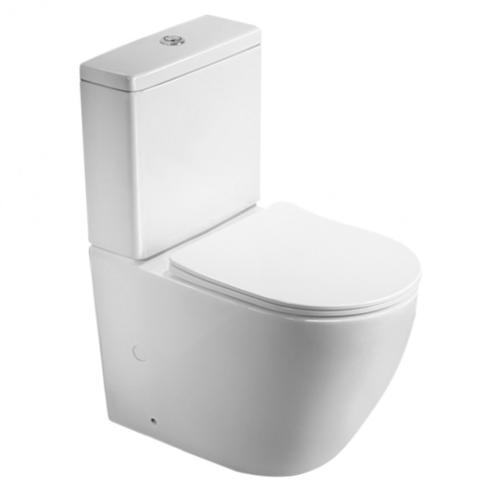 Perla monoblok Rimless sa soft close WC daskom beli