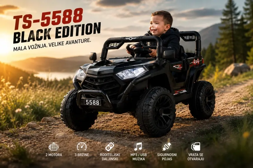 Auto na baterije TS-5588 crni