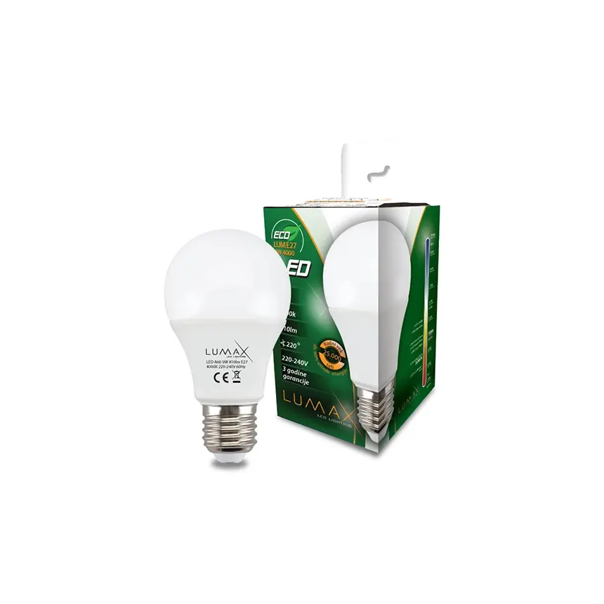 Sijalica LED 9W E27 4000K 810LM Lumax