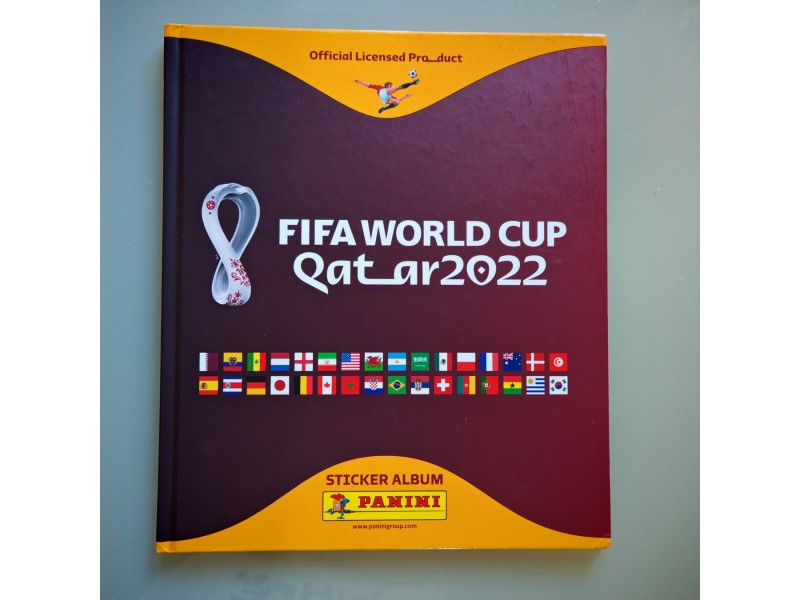 Panini QATAR 2022 tvrdokoriceni album (hardcover HC)!