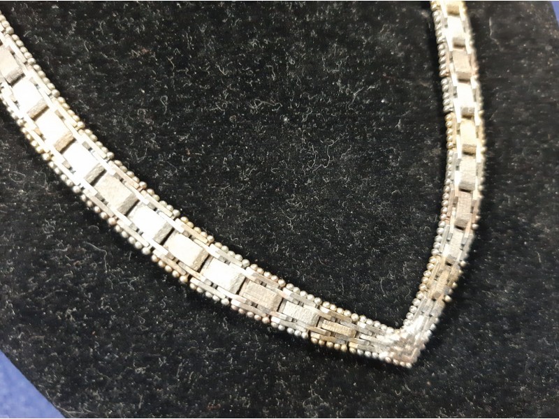 LUKSUZNA ELEGANT TIJARA SREBRO 925 ITALY MASIV 28g