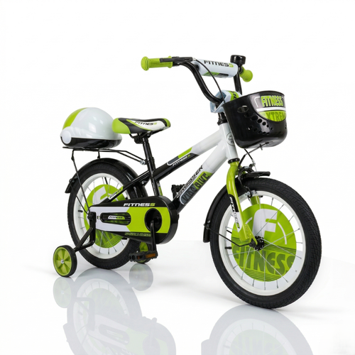 Dečija bicikla 16“ Fitness Crno – Zelena