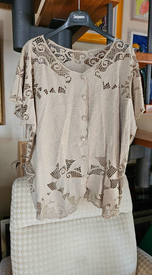 Handmade šlingana bluza, taup