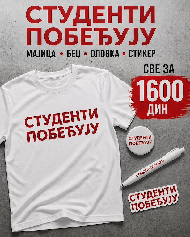 Studenti pobeđuju SET – majica – bedž – olovka – stiker