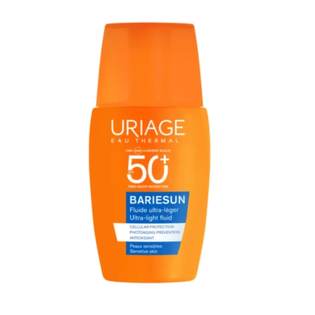 URIAGE BARIÉSUN ULTRA LAGANI FLUID SPF 50+ (30 ml) – Nevidljiva zaštita za osetljivu kožu u praktičnom džepnom formatu