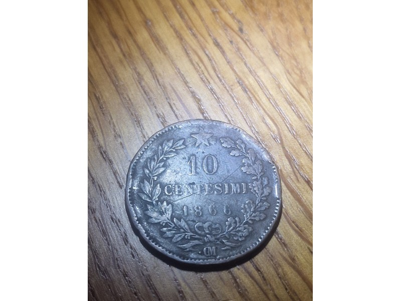 Italija 10 Centesimi 1866 Strasbourg Ređa