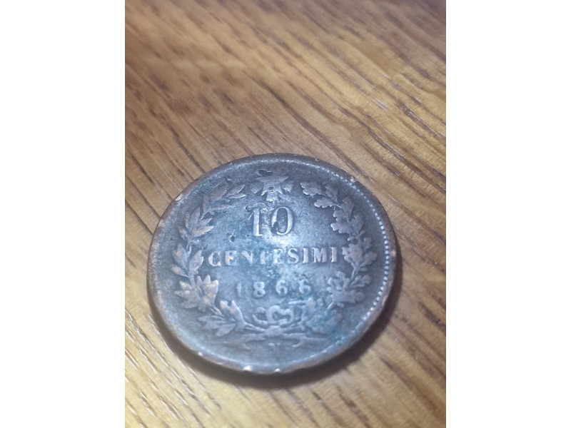 Italija 10 Centesimi 1866 N