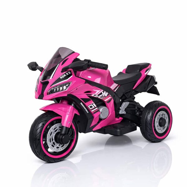 Motor NINJA 2.0 Roze – Veliki Dečiji motor na akumulator 12V na 3 točka – (SM-25405R)