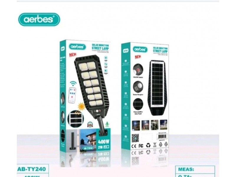 Solarni LED reflektor 400W 216 dioda