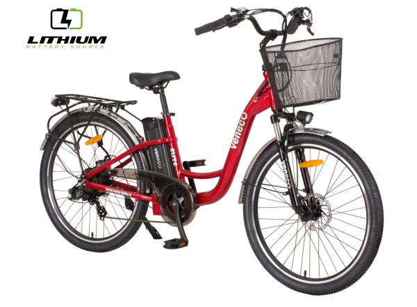 Električni bicikl 36V 10Ah crveni Veneco Elite 1300127
