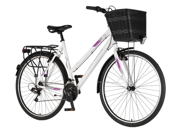 Bicikl 28/21in 18 brzina 167-192cm belo ljubičasti Explorer Axys Lady 1282105