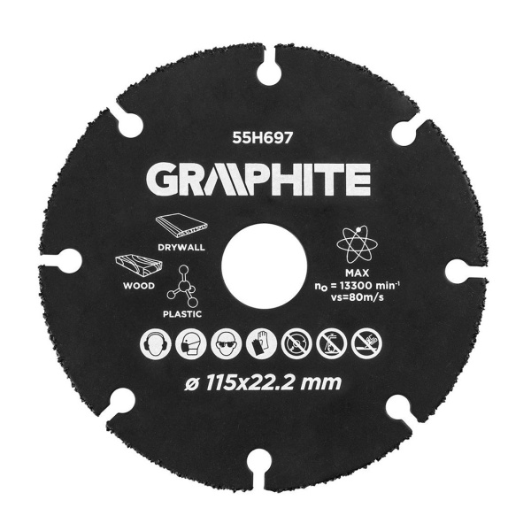 Rezni disk za meke materijale 115 mm Graphite 55H697