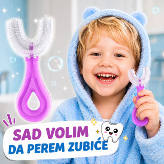 Pametna Dečija Četkica – Čisti sve zube odjednom za 10 sekundi
Pranje zuba bez suza i borbe!