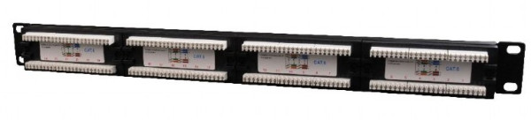 NPP-C624CM-001 Gembird Cat.6 24 port patch panel with rear cable management