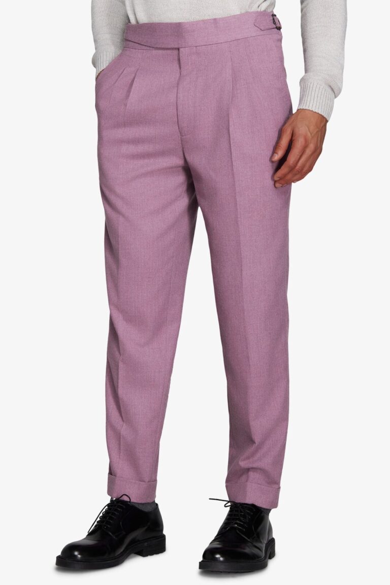 Bordo pantalone sa flannel efektom